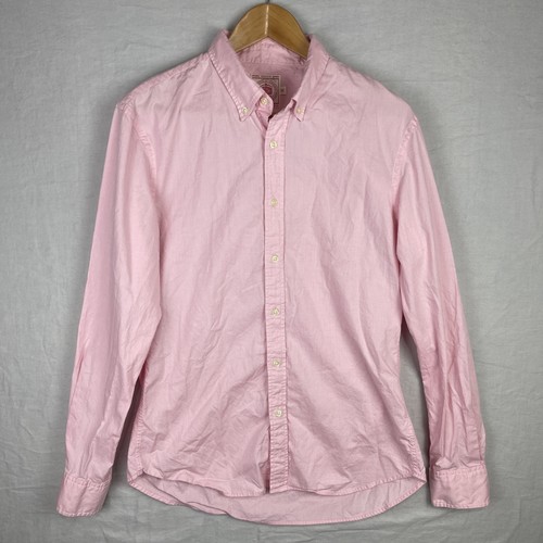 J Press Shirt Mens Medium Pink Oxford Button Down Long Sleeve Preppy ...