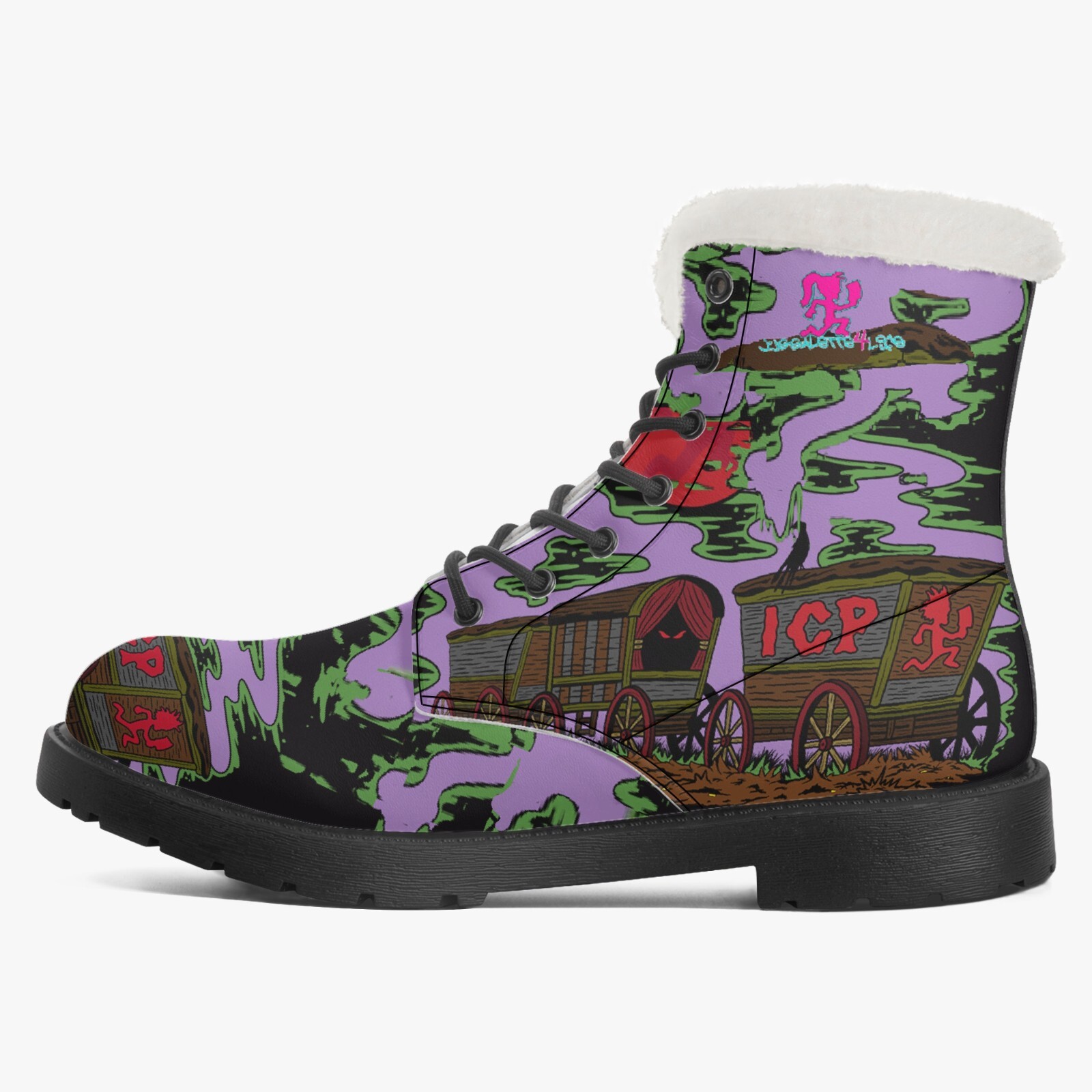 ICP Train of Terror Unisex Juggalo Sneakers Custom kicks Clown Shoes ...