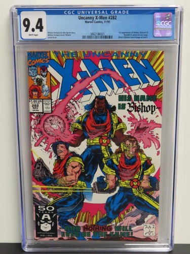 1991 Uncanny X-Men #282 Marvel Comics 1st Appearance Bishop White Pages ...