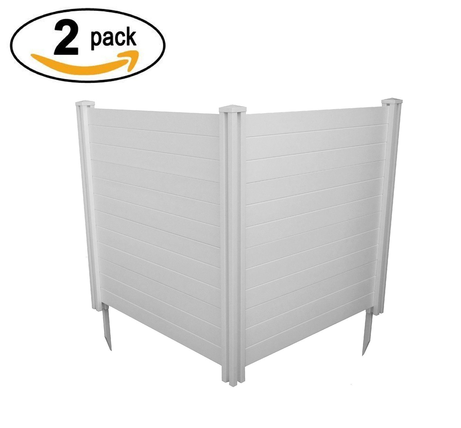 Enclo Privacy Screens ZP19014 Premium White Vinyl Outdoor Privacy Fence ...