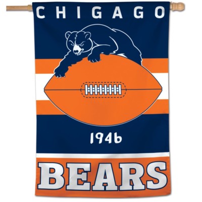 CHICAGO BEARS 1946 CLASSIC RETRO LOGO 28"X40" BANNER FLAG NEW WINCRAFT ...