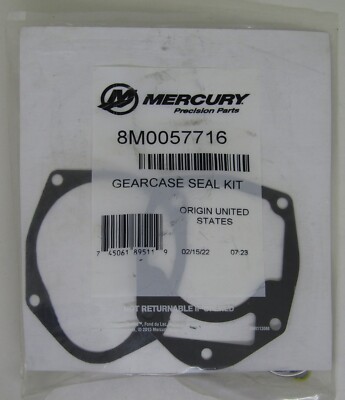 New Mercury Marine Boat OEM Gearcase Seal Kit Part No. 8M0057716 | eBay
