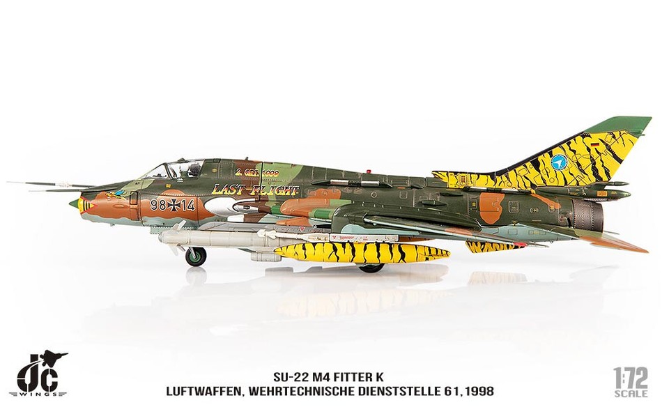 JC Wings 1/72 JCW-72-SU20-004 SU-22M4 Fitter K German AF 1998 INSTOCK ...