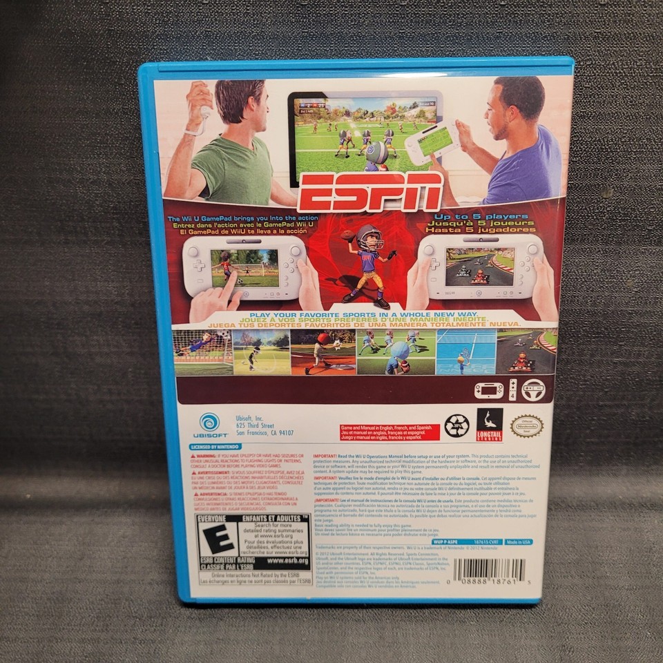 ESPN Sports Connection (Nintendo Wii U, 2012) Video Game 8888187189 | eBay