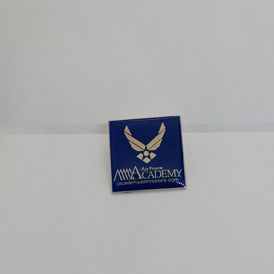 Air Force Academy Silver Tone Blue Square Lapel Pin Pinback | eBay
