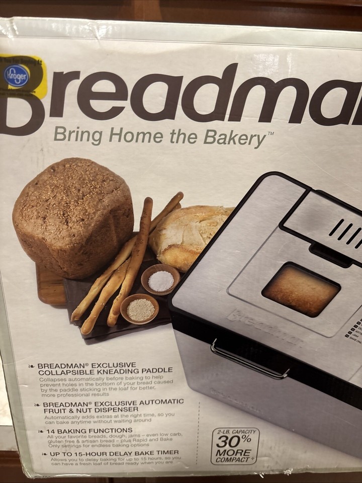 BREADMAN BK1050S - 2 LB Professional Bread Maker Stainless Steel NEW | eBay