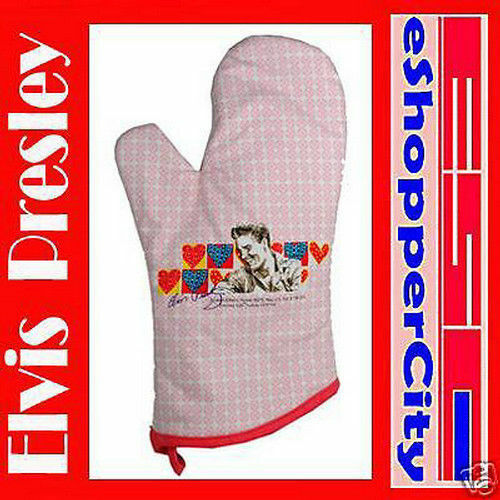 Elvis Presley Kitchen 4 Pcs Set Apron , l Oven Mitt Pot Holder Brand ...