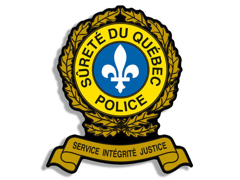 4" SURTE DU QUEBEC POLICE CANADA HELMET BUMPER STICKER DECAL USA MADE ...