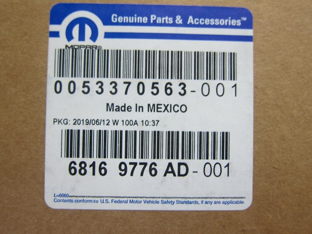 2014-2017 RAM Promaster Rear Roof CAB Red Clearance Lamp 68169776AD OEM ...
