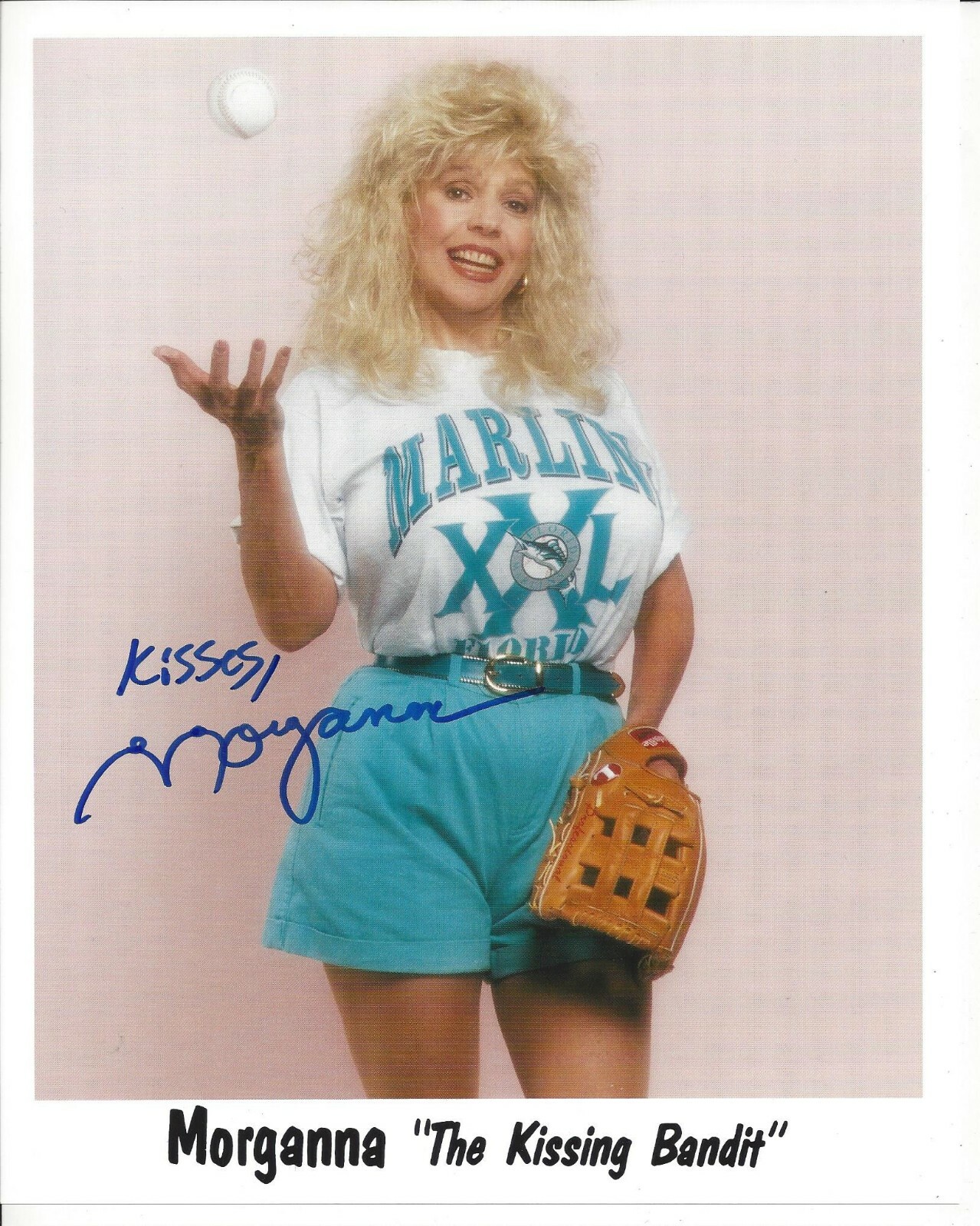 Morganna Autographed 8x10 The Kissing Bandit Playboy Free Shipping # ...