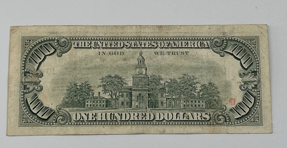 1990 $100 One Hundred Dollar Bill 20864629 Federal Reserve Note Legal ...
