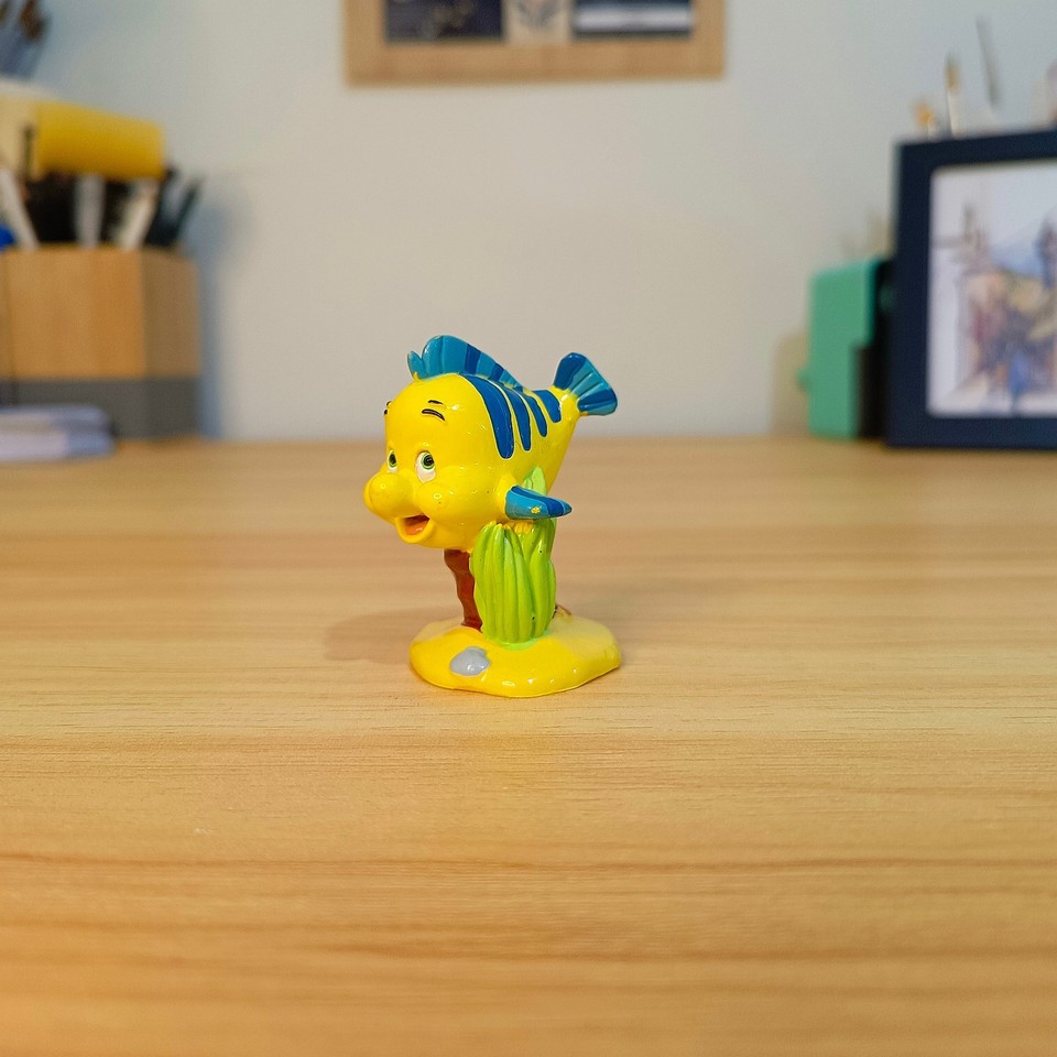 Vintage Flounder The Little Mermaid Disney 1.5×2 Mini Action ...