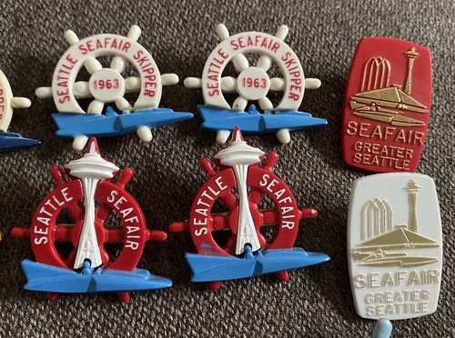 Lot of 20 Seattle Seafair Skipper Pins and Rare Bolo Clip, Hydroplane ...