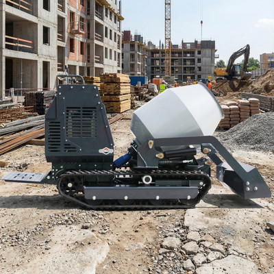 Free Shipping 13.5HP B&S Crawler Mini Concrete Mixer Truck USA ...
