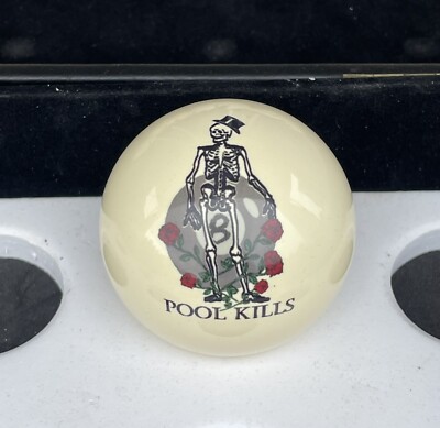 Pool/Billiards Custom Cue Ball NEW Vintage Skeleton Eight ball Pool ...