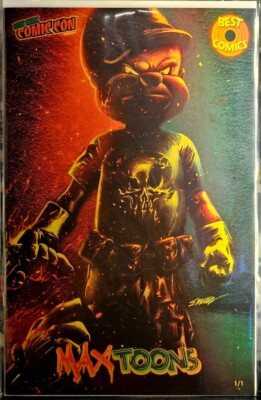 Max Toons Elmer's Revenge Punisher NYCC Exclusive gold foil 1/1 | eBay