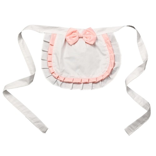 Retro Lady White Half Waist Apron Pinny Frilly Waitress Apron Retro ...