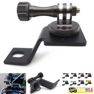 Motorcycle Rearview Mirror Mount Bracket 360°GoPro Camera Holder For ...