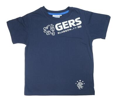 New Boy's Children's Rangers RFC Football T Shirt Medium Boys Crew Neck ...