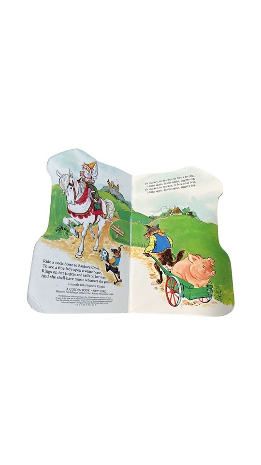 Mother Goose Rhymes, A Golden Sturdy Shape Board Book, Lilian Obligado ...