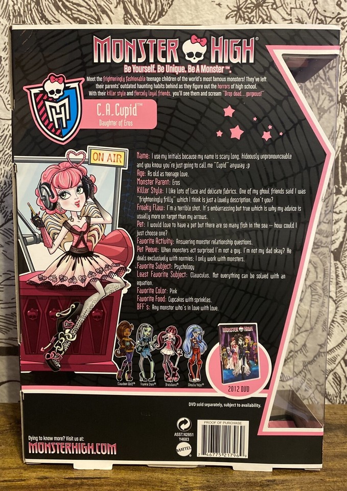NEW in Box Monster High C.A. Cupid Daughter of Eros Doll CA 2011 | eBay