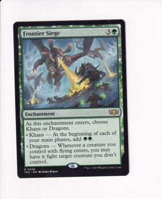 MAGIC THE GATHERING MTG COMMANDER: TARKIR: DRAGONSTORM FRONTIER SIEGE ...