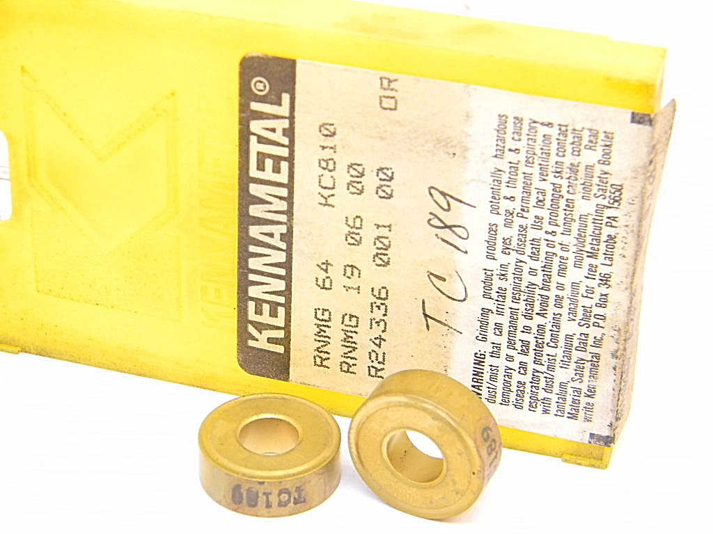 NEW SURPLUS 5PCS. KENNAMETAL RNMG 64 GRADE: KC810 CARBIDE INSERTS | eBay
