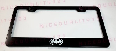 Batman Superhero Stainless Steel Chrome Finished License Plate Frame ...