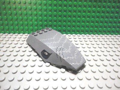 Lego 1 Dark Bluish Gray 10x6x2 printed curved windshield windscreen car ...