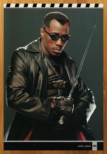 2004 Wesley Snipes Blade Trinity Pinup Print Ad/Poster Marvel Movie ...