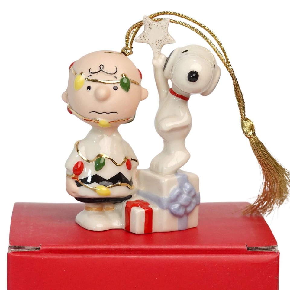 Lenox 2025 Peanuts You're A Christmas Tree Charlie Brown Snoopy ...