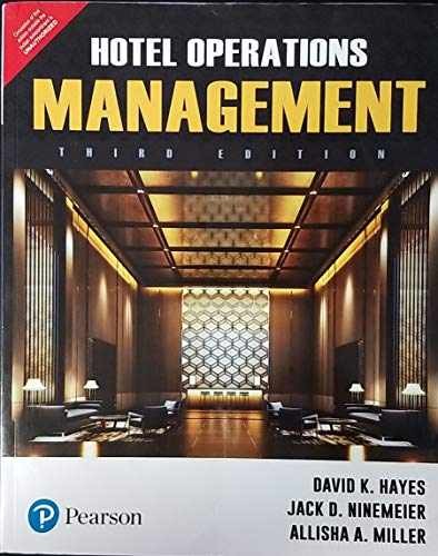 HOTEL OPERATIONS MANAGEMENT, - Unknown Binding, by DAVID K. HAYES ...