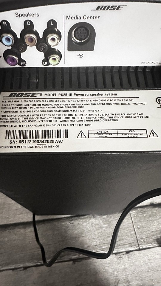 Bose Lifestyle V35 Home Theater System - Untested | eBay