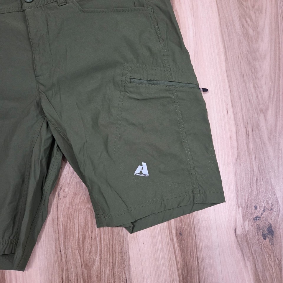 Eddie Bauer Guide Pro Shorts Men 38 Green First Ascent Guide Cargo Hike ...