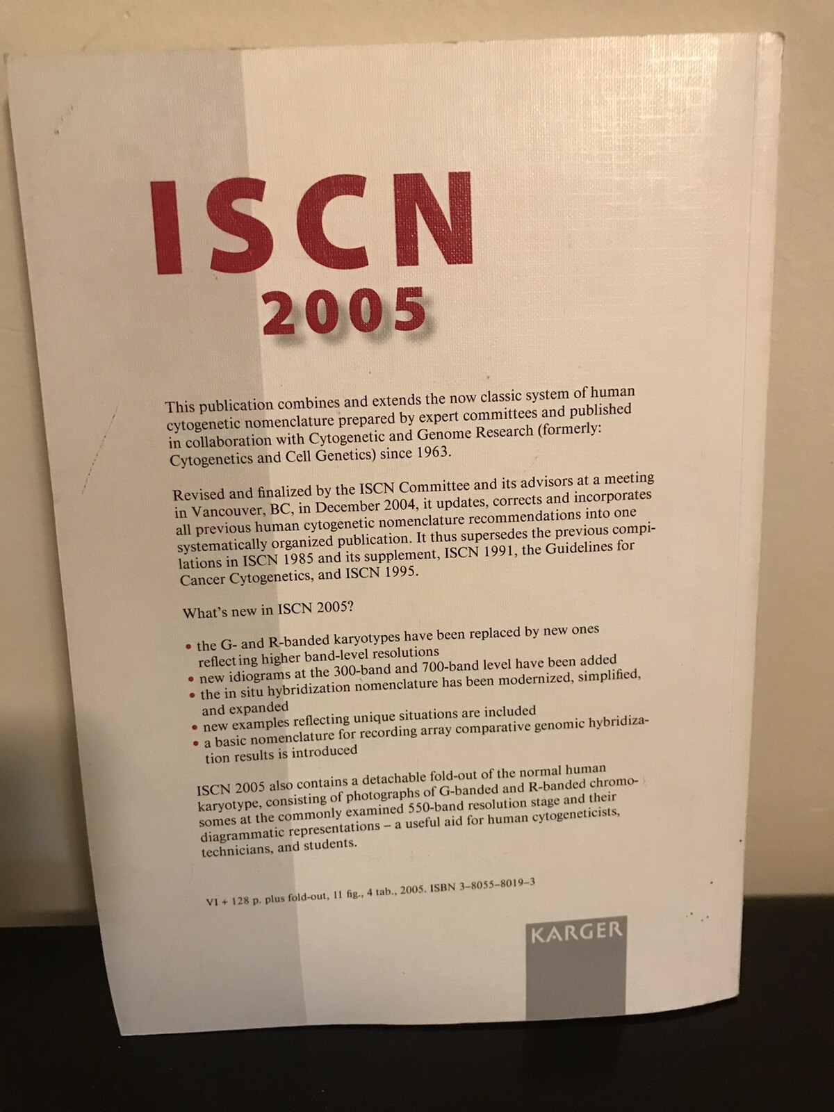 ISCN 2005 : An International System for Human Cytogenetic Nomenclature ...
