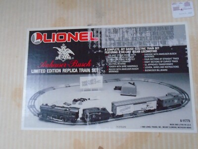 NB Lionel 6-11775 O/27 Gauge Anheuser Busch Promotional STEAM ...