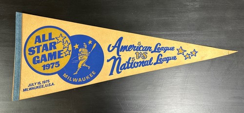 Vintage 1975 MLB All-Star Game Pennant Milwaukee Brewers | eBay