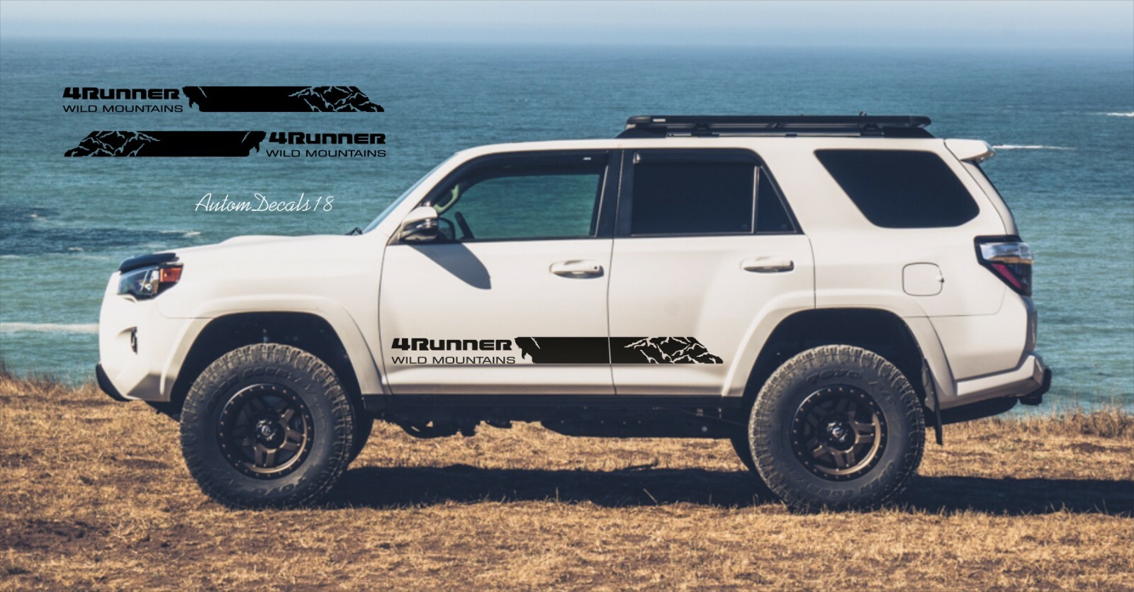 Toyota 4RUNNER 2016-2023 Wild Mountains Side graphics stripe decals ...