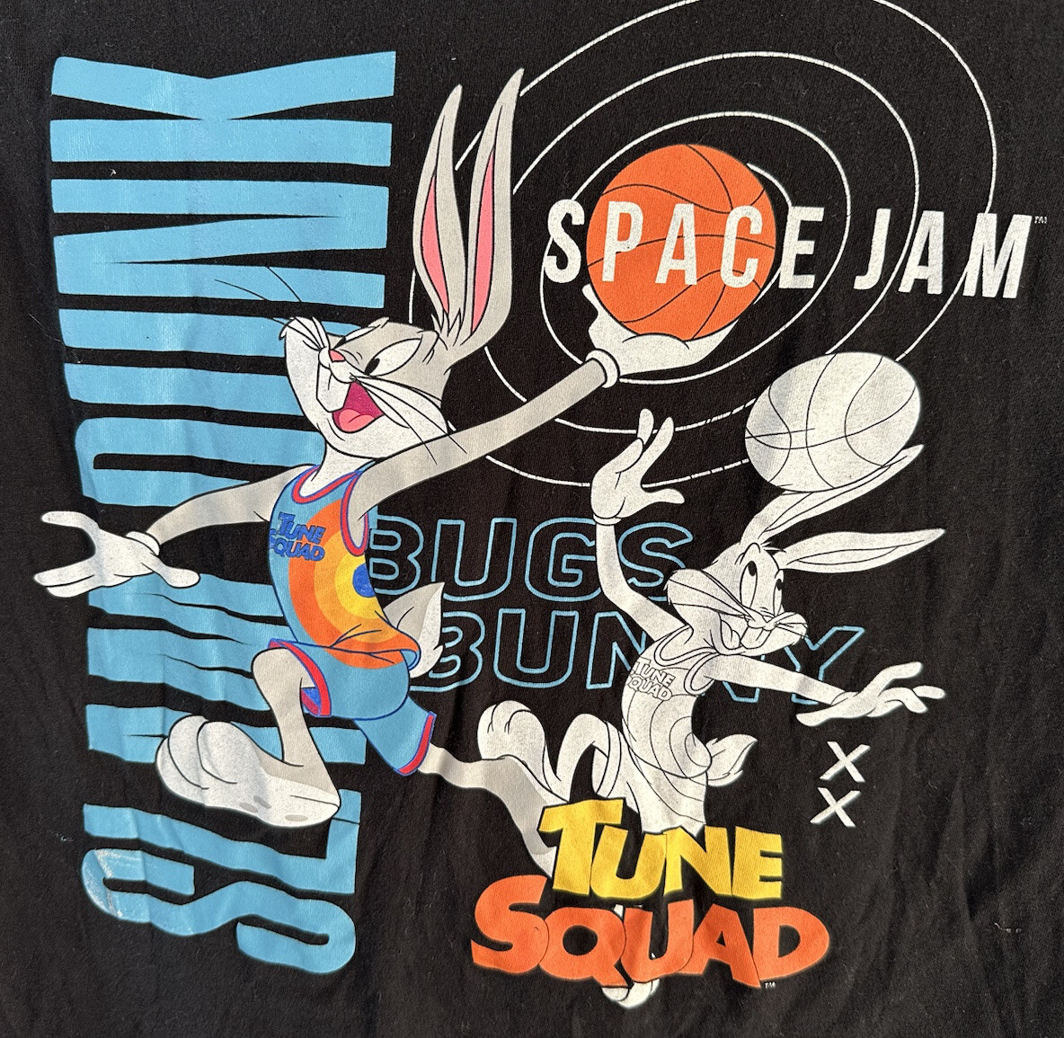 Space Jam Slam Dunk Bugs Bunny T-Shirt Short Sleeve S… - Gem