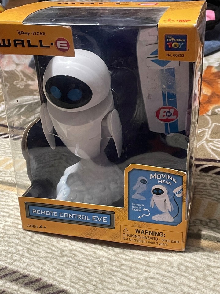 WALL-E Disney Pixar Remote Control RC Eve Moving Robot Thinkway Toys ...