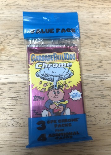 Value Pack 2013 GPK CHROME Topps Garbage Pail Kids 3 Packs Plus 4 Cards ...