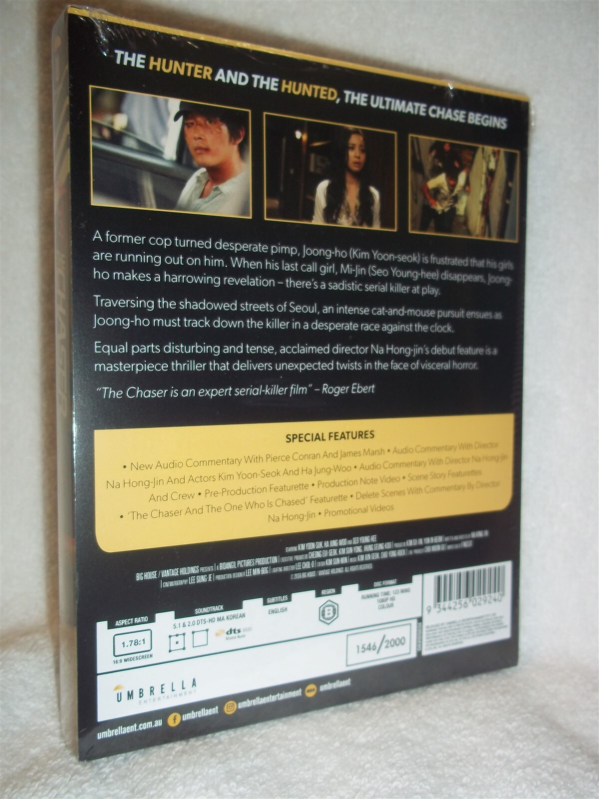 The Chaser (Blu-ray, 2024) korean action dark mystery thriller cop ...