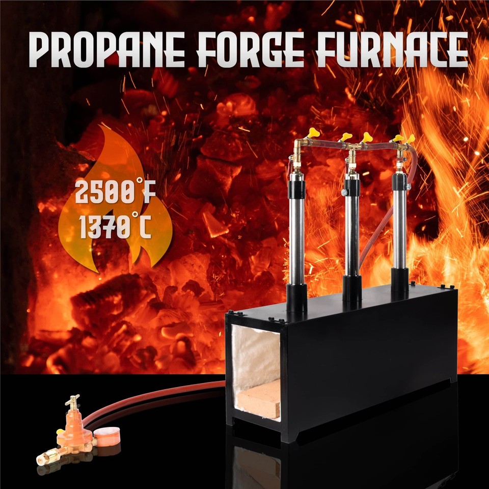 Propane Forge Propane Knife Forge 3 Burners Large Capacity Square for ...