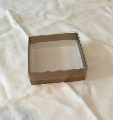 Clear Top Gift Boxes (25) 3 1/2 x 3 1/2 x 1 1/8. Holidays, Birthdays ...