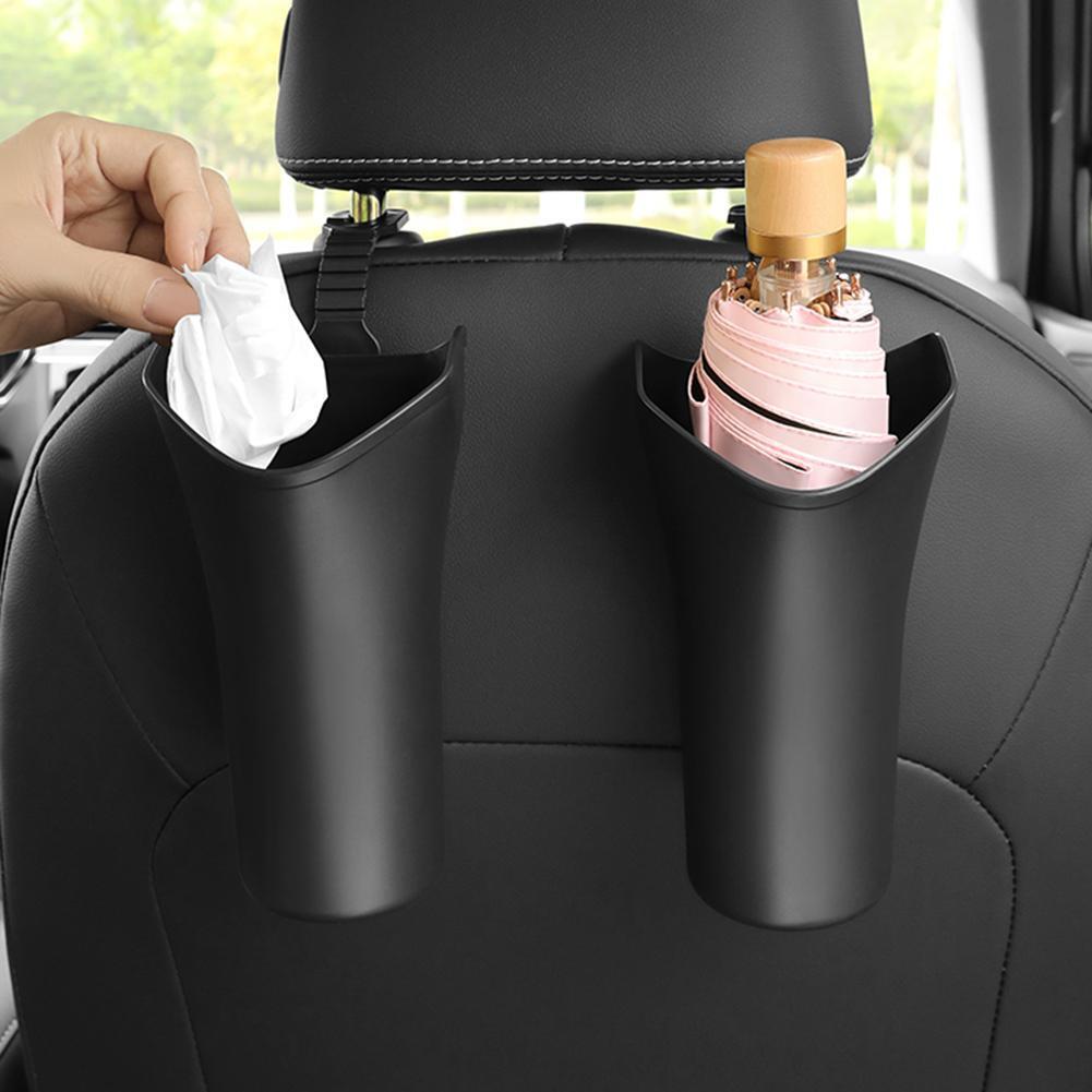 2Pcs Car Umbrella Storage Box Organizer Bucket Auto Hanging Water ...