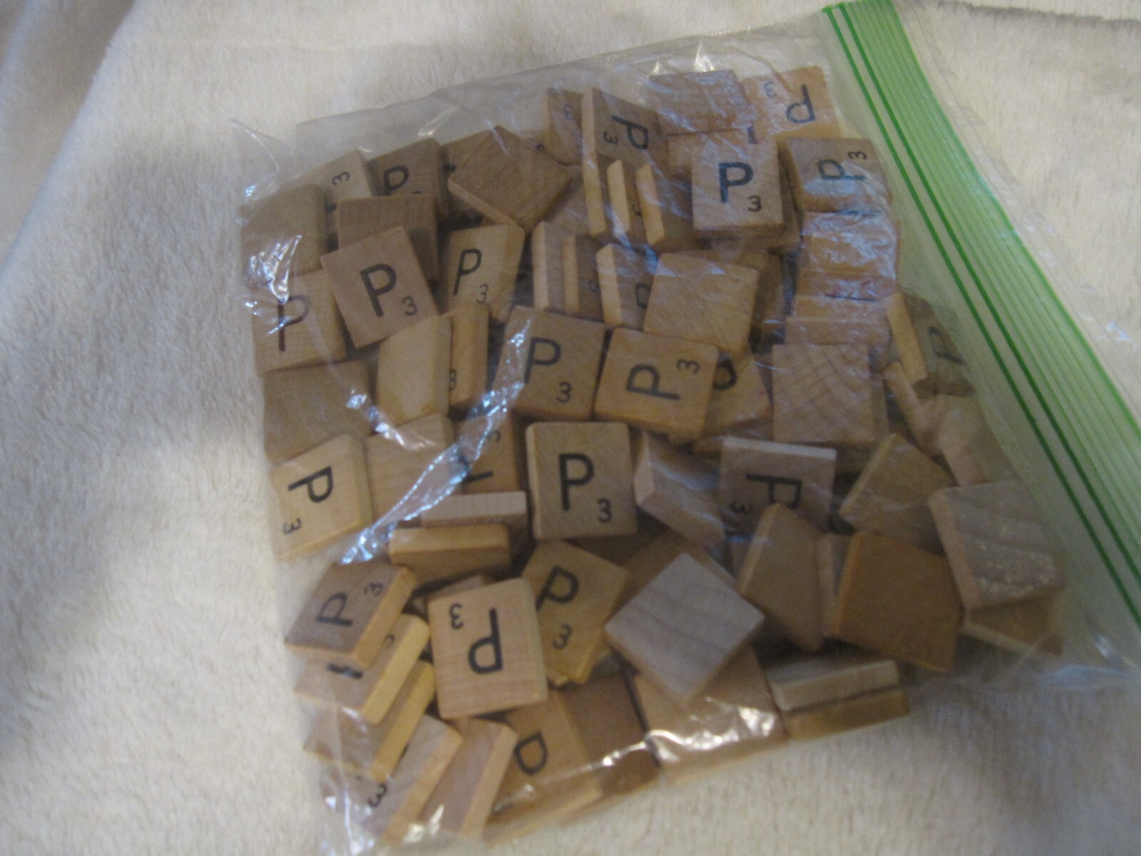 Genuine Scrabble Tiles bag of 100 Letter P | eBay