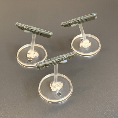 3PCS Frigates Warship Models Fleet Commander Genesis Board Game ...