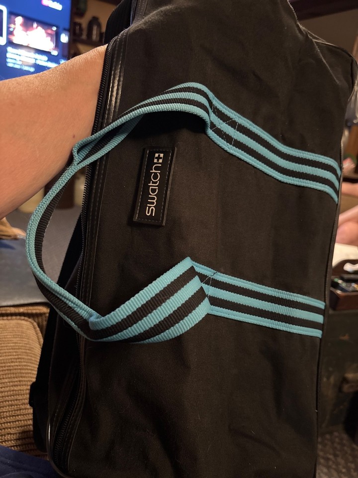 Vtg Swatch Pop Watch Face Large Duffel Bag 1980s 80s Tote Nice ...