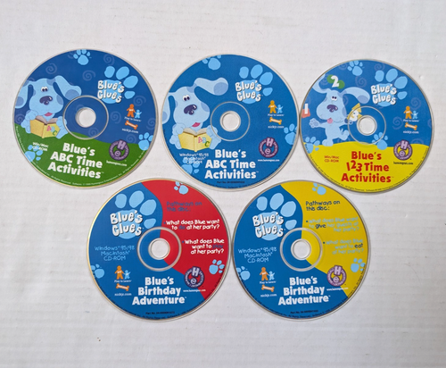 Vintage Blues Clues CD-ROM Game Lot of 5 Humongous Entertainment | eBay