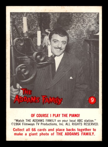 1964 Donruss The Addams Family #9 Of Course I Play the Piano! | eBay